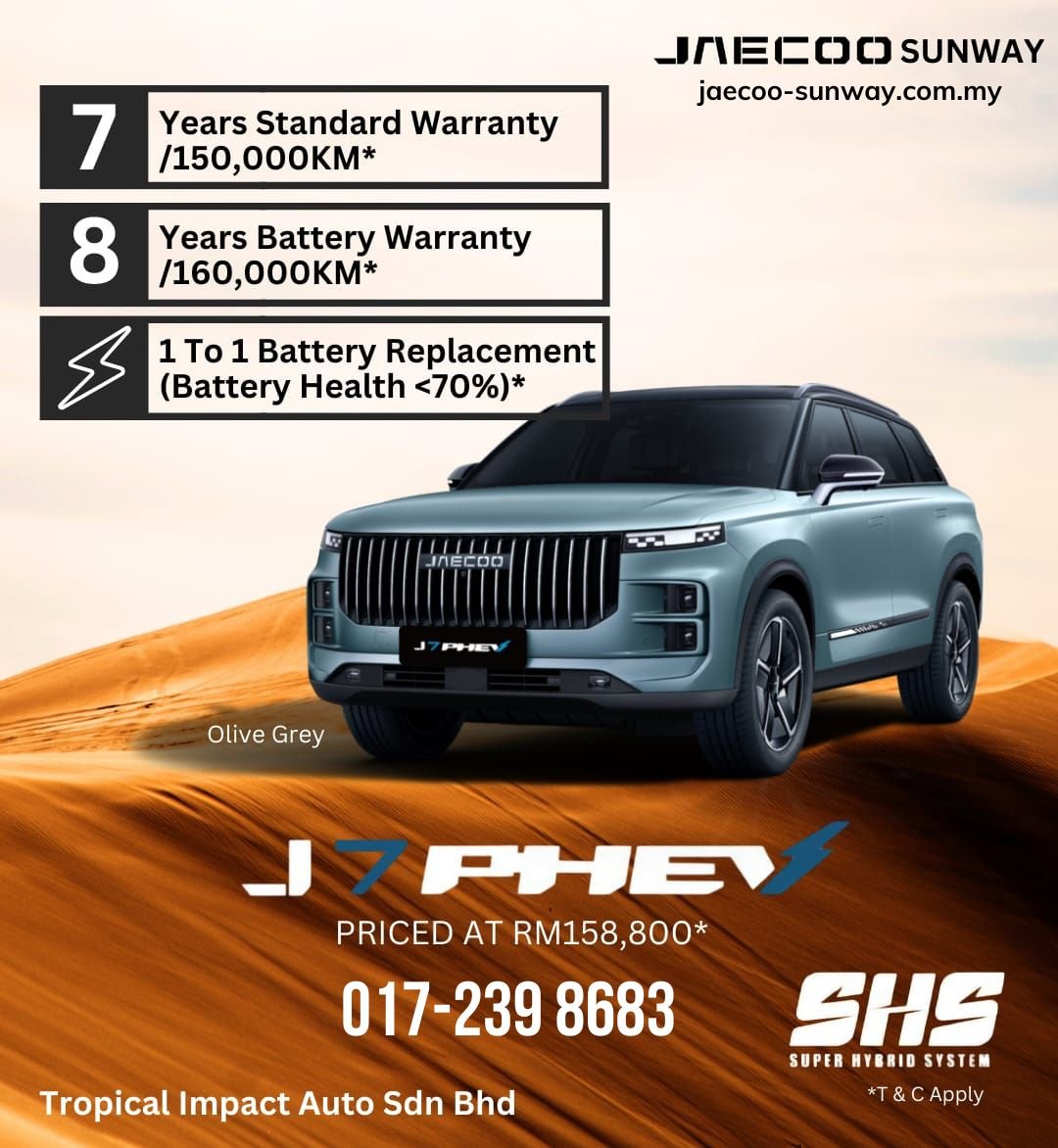 Jaecoo J7 PHEV - Jaecoo Sales Gallery Showroom Malaysia